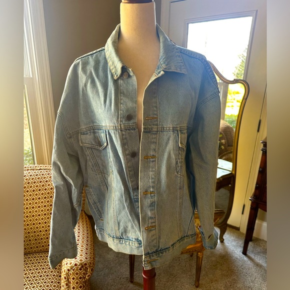 Structure | Jackets & Coats | Vintage Structure Acid Wash Denim Jacket ...